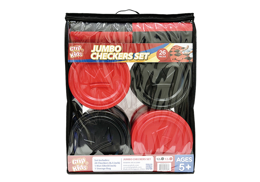 #17176Jumbo Checkers Set - JOCA Outdoor Toys